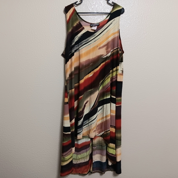 The Pyramid Collection | Dresses | Pyramid Collection Green Brown Hi ...